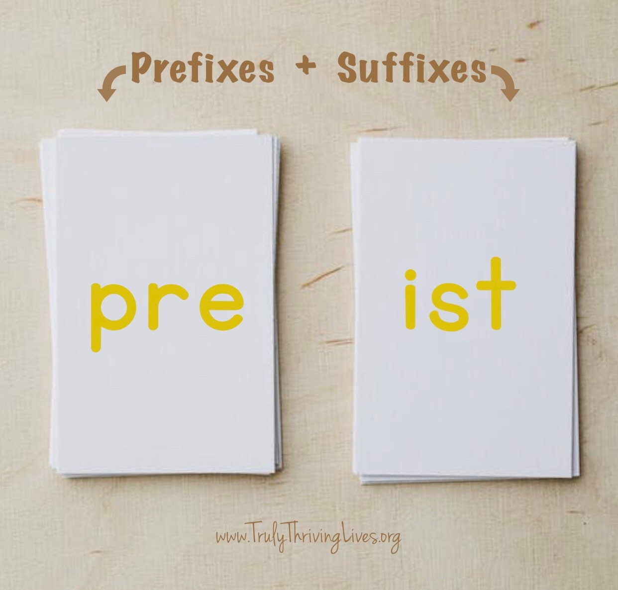 Prefix & Suffix Flashcards HOMESCHOOL ENGLISH - Etsy