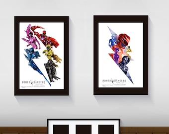 Mighty Morphin Power Rangers Poster Kids Cartoon Movie Unframed Print ...