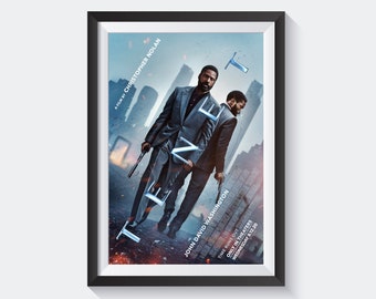 Tenet Minimalist Poster Christopher Nolan Alternative Movie Print John ...
