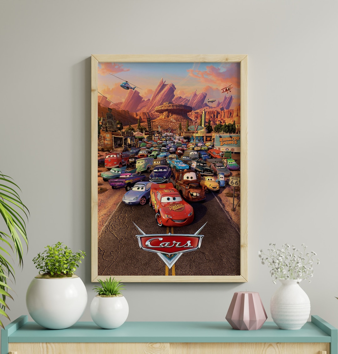 Cars - Movie Poster - Etsy