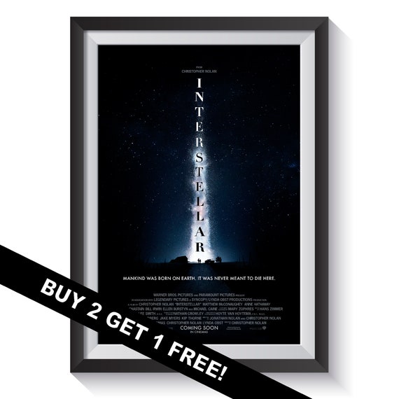 Interstellar Movie Poster | Etsy