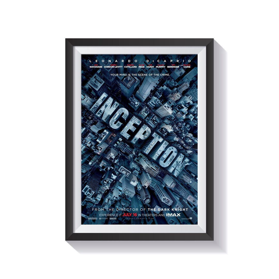 Inception Movie Poster - Etsy