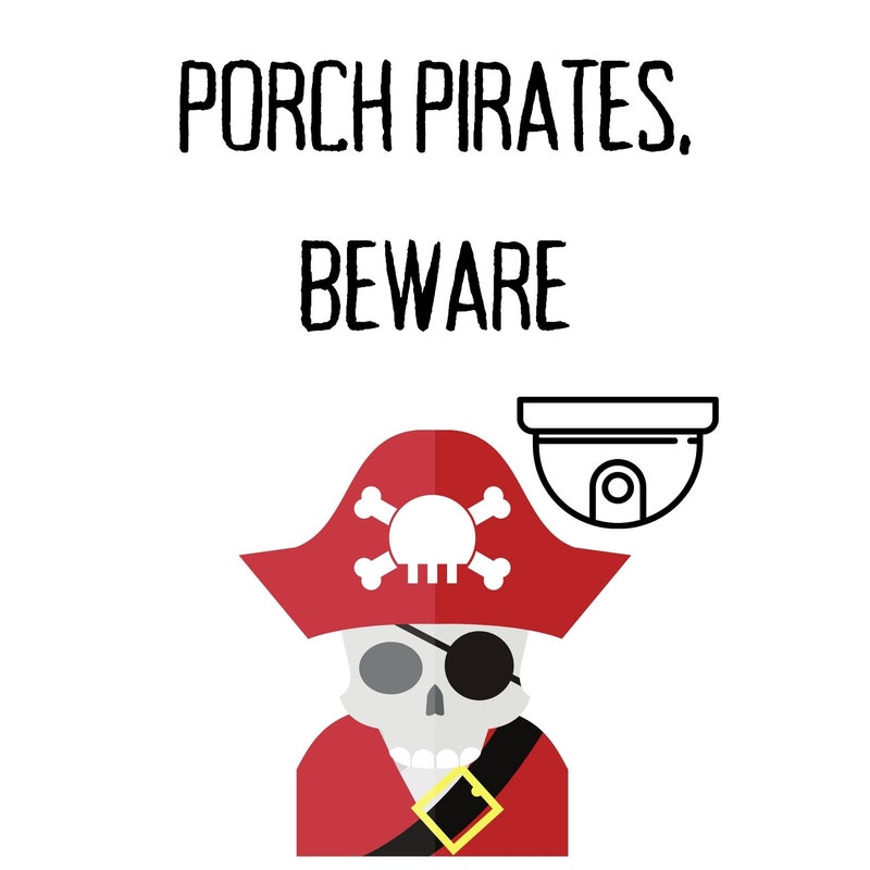 Beware Pirate Sign - Etsy