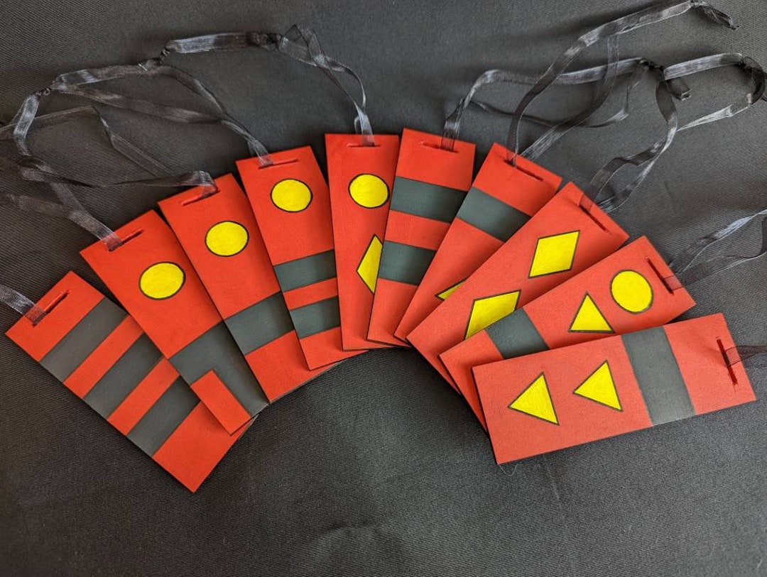 Handmade, Hand Painted, Wooden Bath Tokens With Ribbon - Etsy