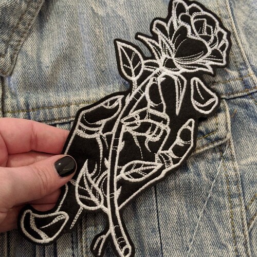 Fangs Iron on Patch Embroidered Patch Patches for Denim - Etsy