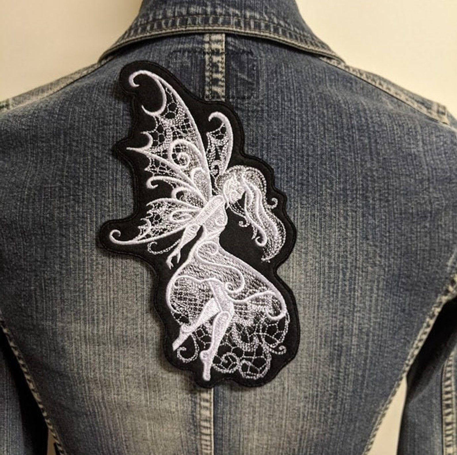 Lace Fairy Iron on Patch Embroidered Patch for Clothing - Etsy