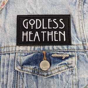DOUBLE PACK Godless Heathen and Future Corpse Iron on Patches ...