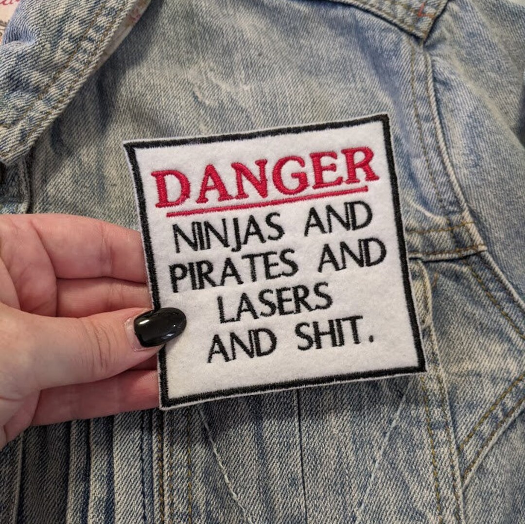 Danger! Iron on Patch - Etsy