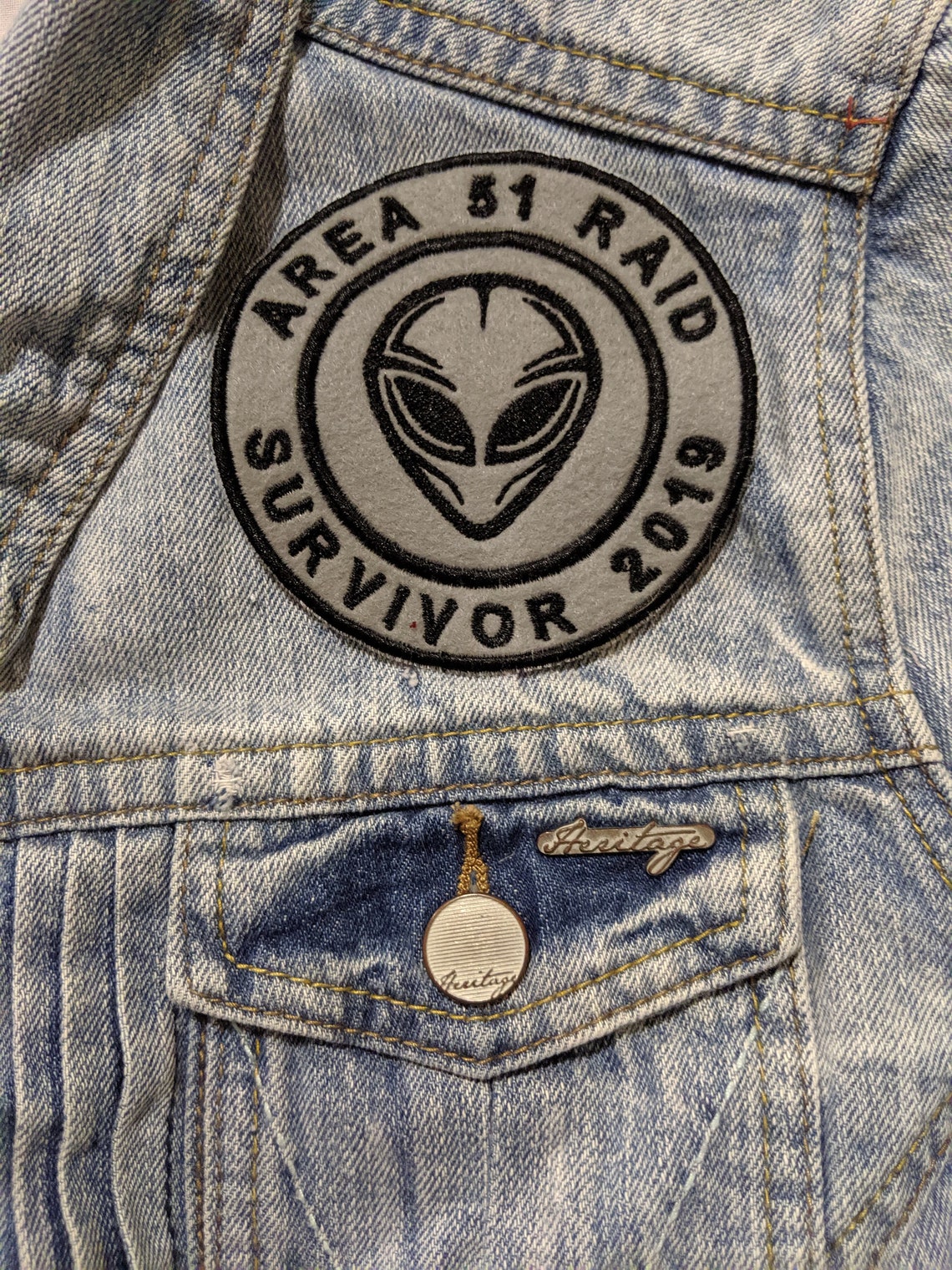 Area 51 Raid Survivor 2019 Iron on Patch - Etsy