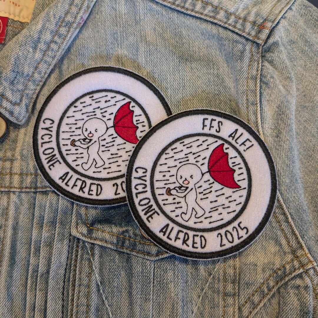 Tropical Cyclone Alfred Iron on Patch, Commemoration, Natural Disaster ...