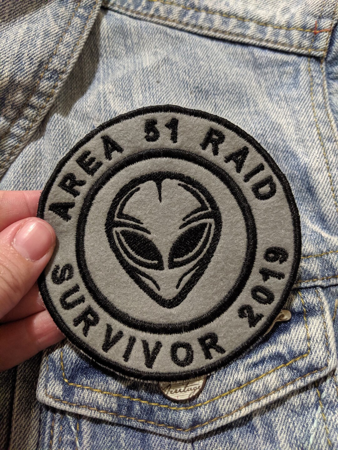 Area 51 Raid Survivor 2019 Iron on Patch - Etsy