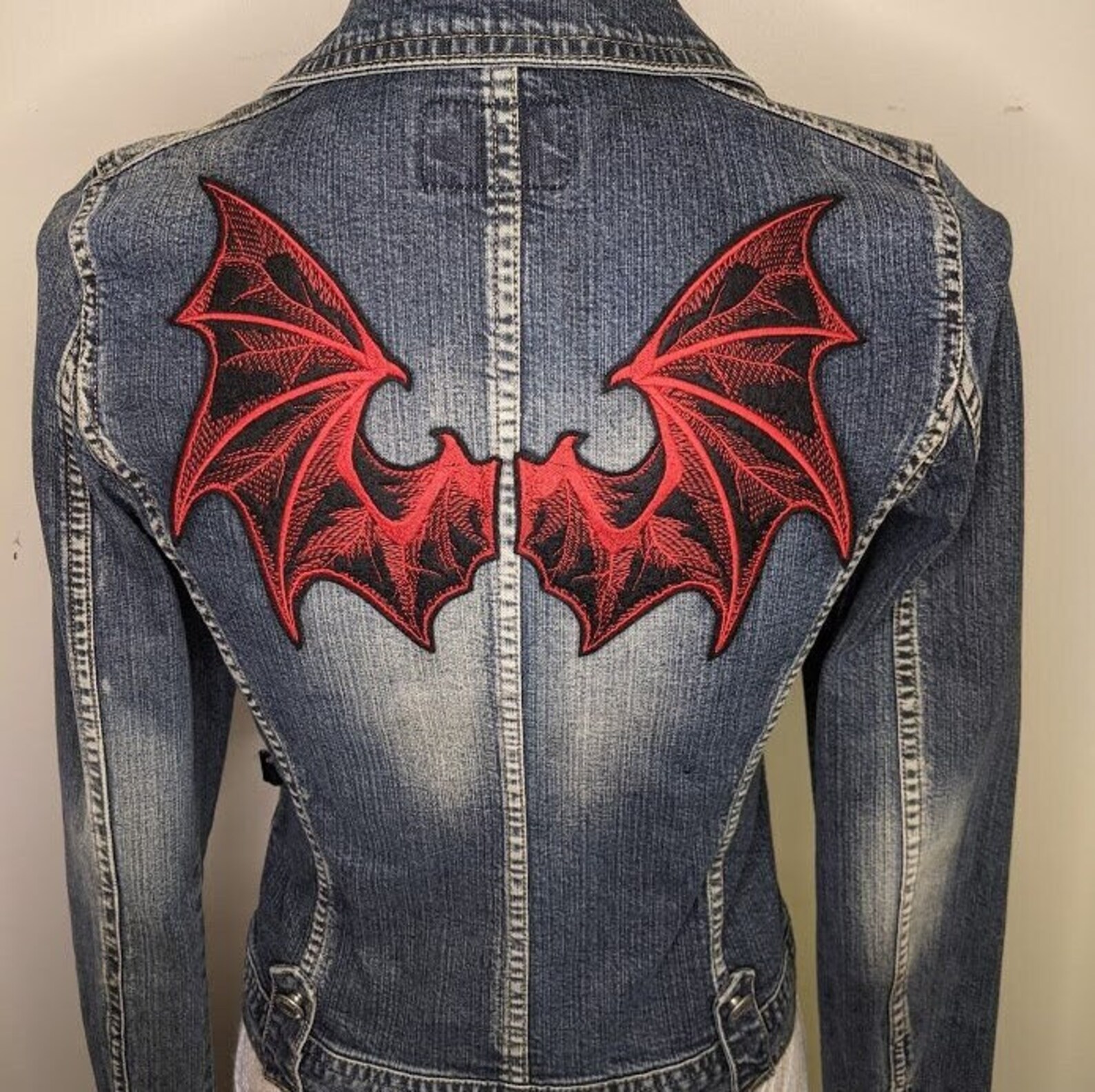 RED Bat Wings Iron on Patches PAIR Devil Demon Halloween - Etsy