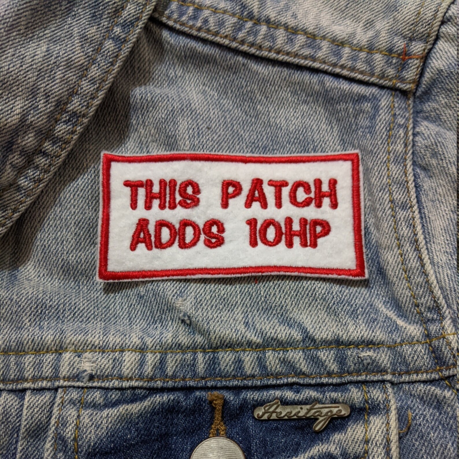 White 10 HP Iron on Patch Embroidered Patch Pop Culture - Etsy