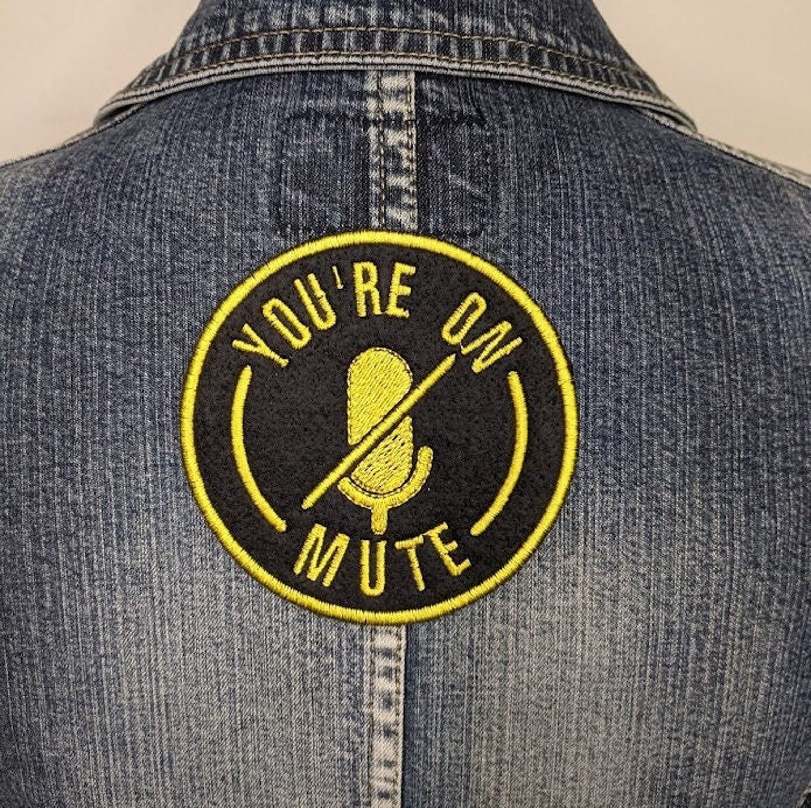 You're on Mute Iron on Patch, Halloween, Embroidered Patch for Jacket ...