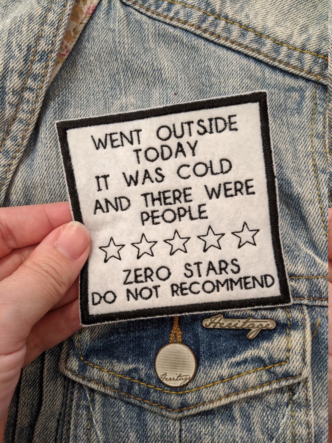 Zero Star Rating Iron on Patch - Etsy