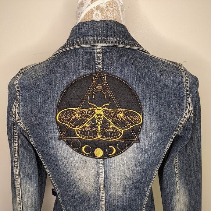 Mystic Moth Iron on Patch Embroidered Patch Machine - Etsy