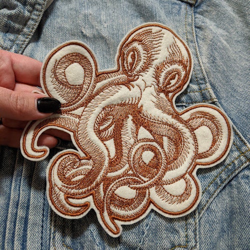 Tentacle Tea Iron on Patch - Etsy