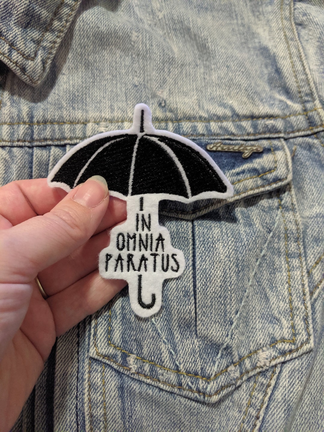 In Omnia Paratus Iron on Patch, Embroidered Patch for Clothing, Ready for Anything Patch, Girls ...