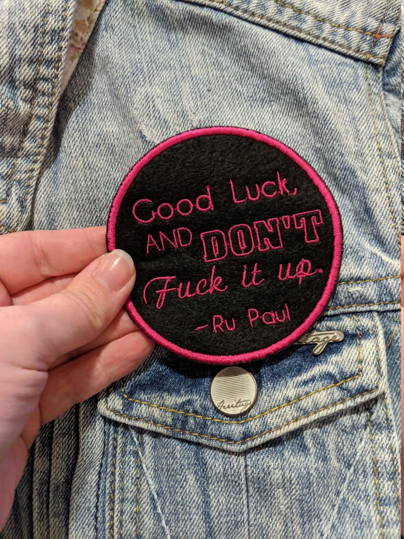 Good Luck Iron on Patch Embroidered Patch Quote Patch - Etsy