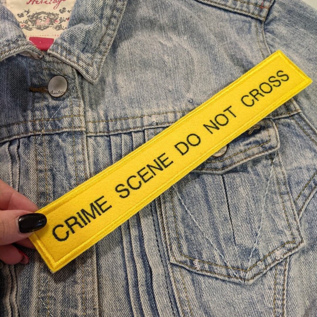 Crime Scene Tape Iron on Patch - Etsy