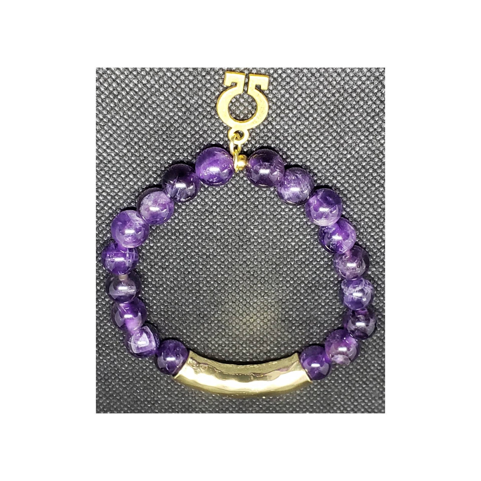 Purple and Gold Omega Psi Phi Mens Bracelet - Etsy