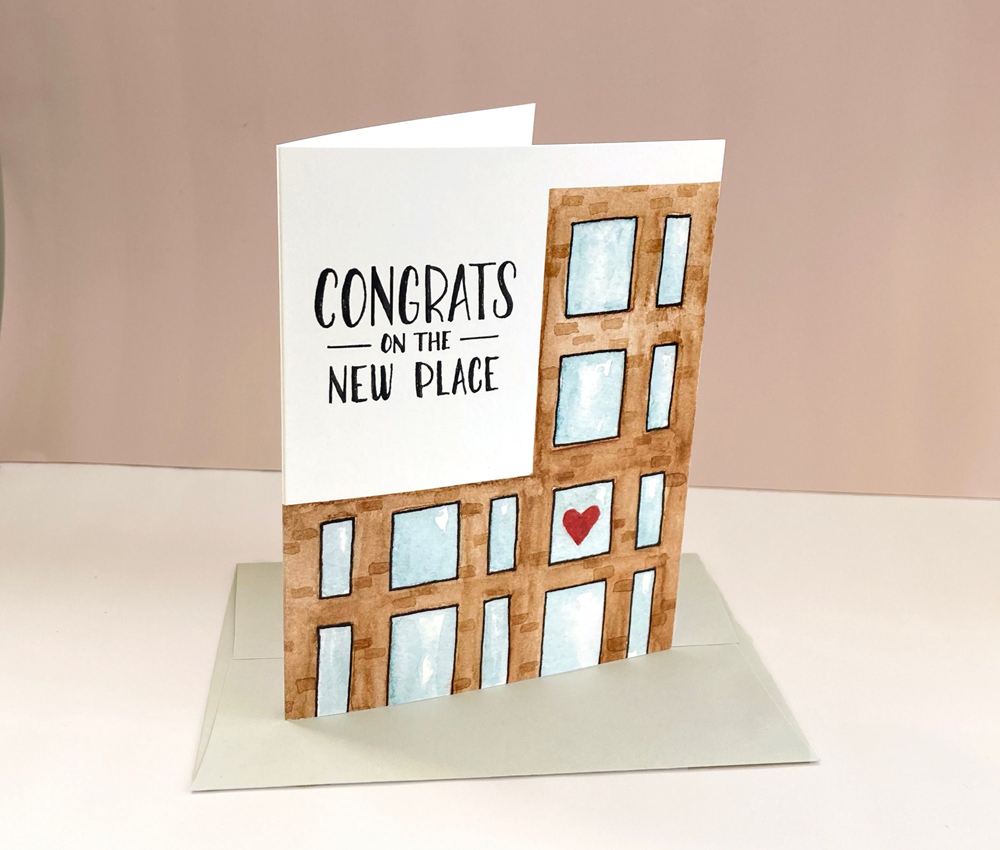 Watercolour New Apartment Card New Condo Card New Home - Etsy Canada