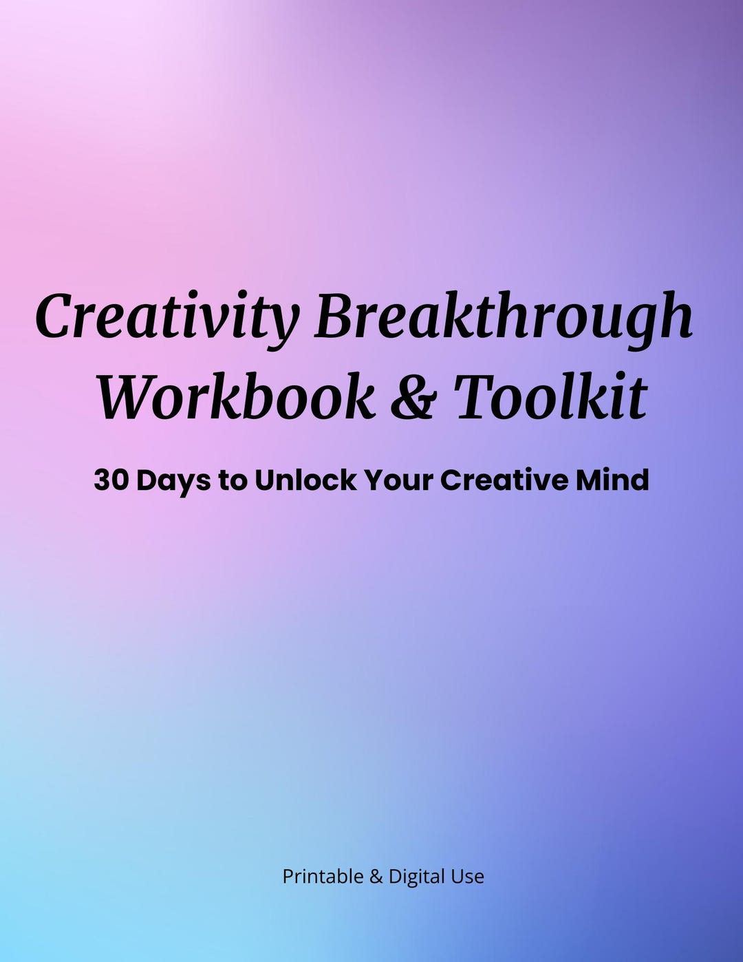Creativity Breakthrough Workbook & Toolkit - Etsy