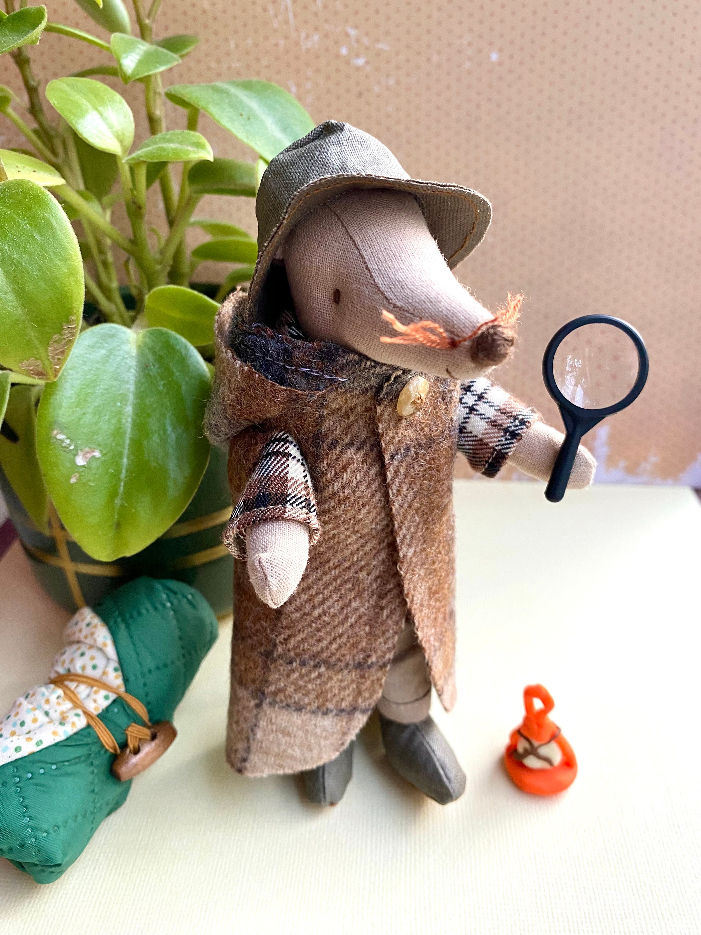 Explorer Tiny Cape Mouse Cloak Grey & Brown Top Mouse Cape - Etsy