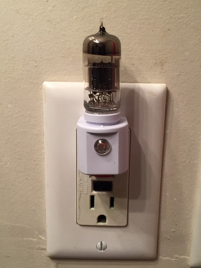 12AX7 Vacuum Tube Blue LED Night Light With Valve From a - Etsy