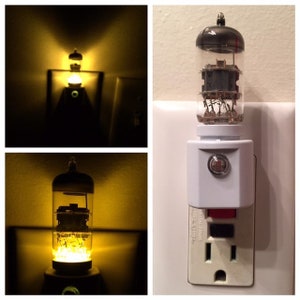 12AX7 Style Vacuum Tube LED Night Light 7 Colors Ham Radio - Etsy
