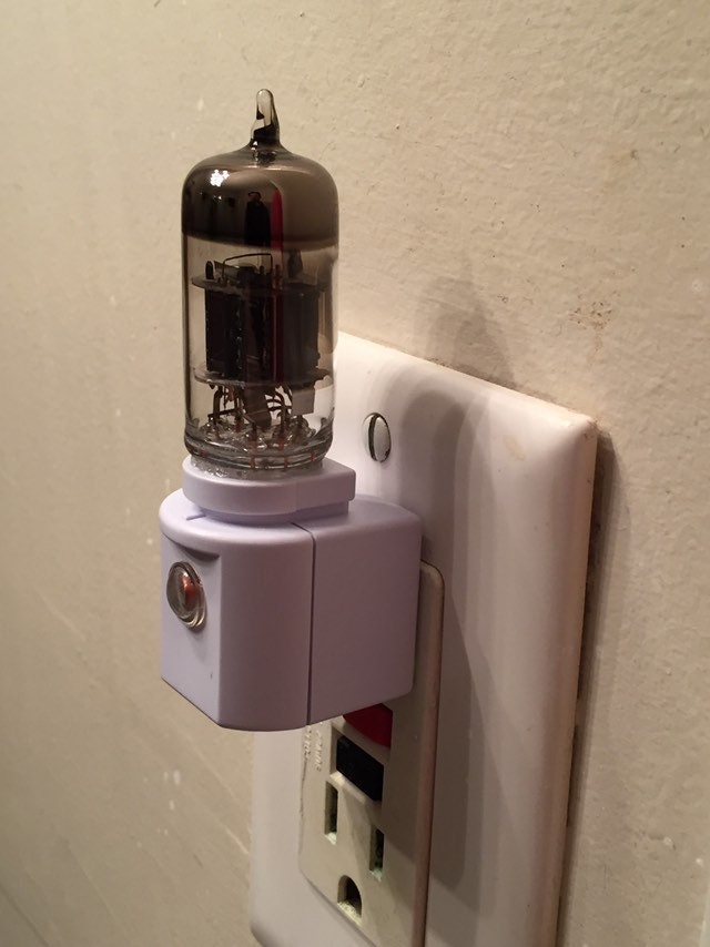 12AX7 Vacuum Tube Blue LED Night Light With Valve From a - Etsy