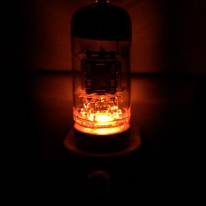 12AX7 Vacuum Tube Amber Glow LED Night Light With Valve From Mcintosh ...