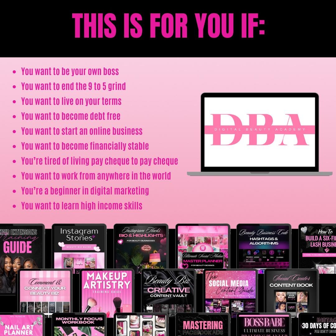 DWA Course Digital Wealth Academy Digital Beauty Academy Master Resell ...