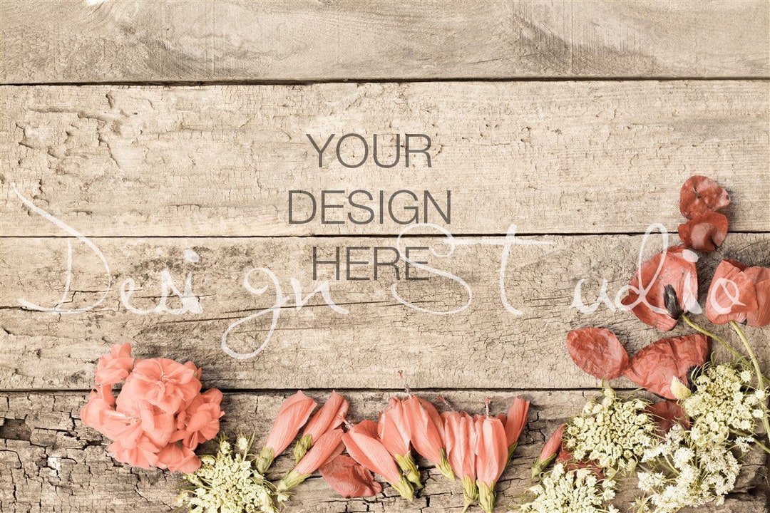 Styled Stock Photography Rustic Wood Background Wood Desk - Etsy