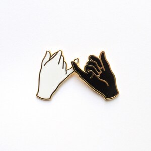 Pinky Promise Best Friend Enamel Pin Set - Etsy