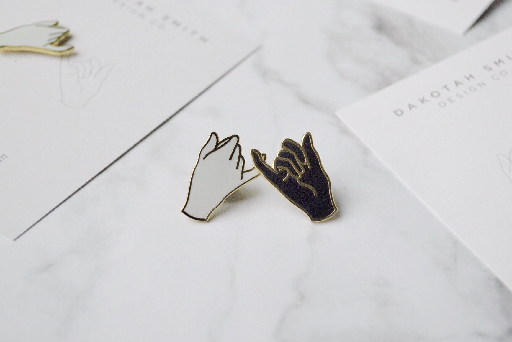 Pinky Promise Best Friend Enamel Pin Set | Etsy