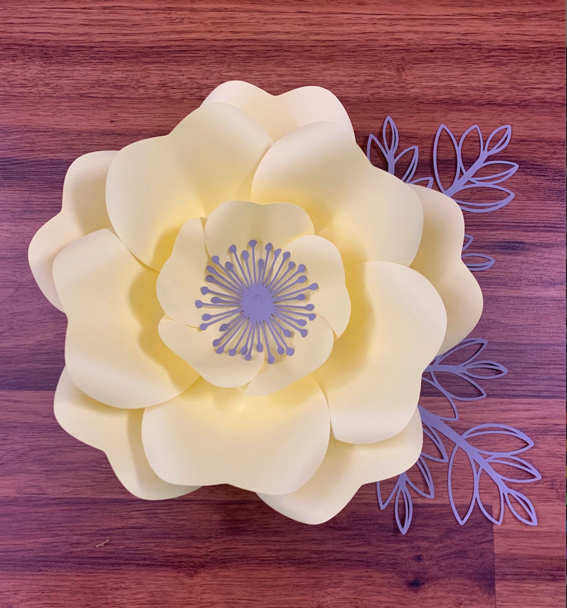 Two Cute Paper Flower SVG - Etsy