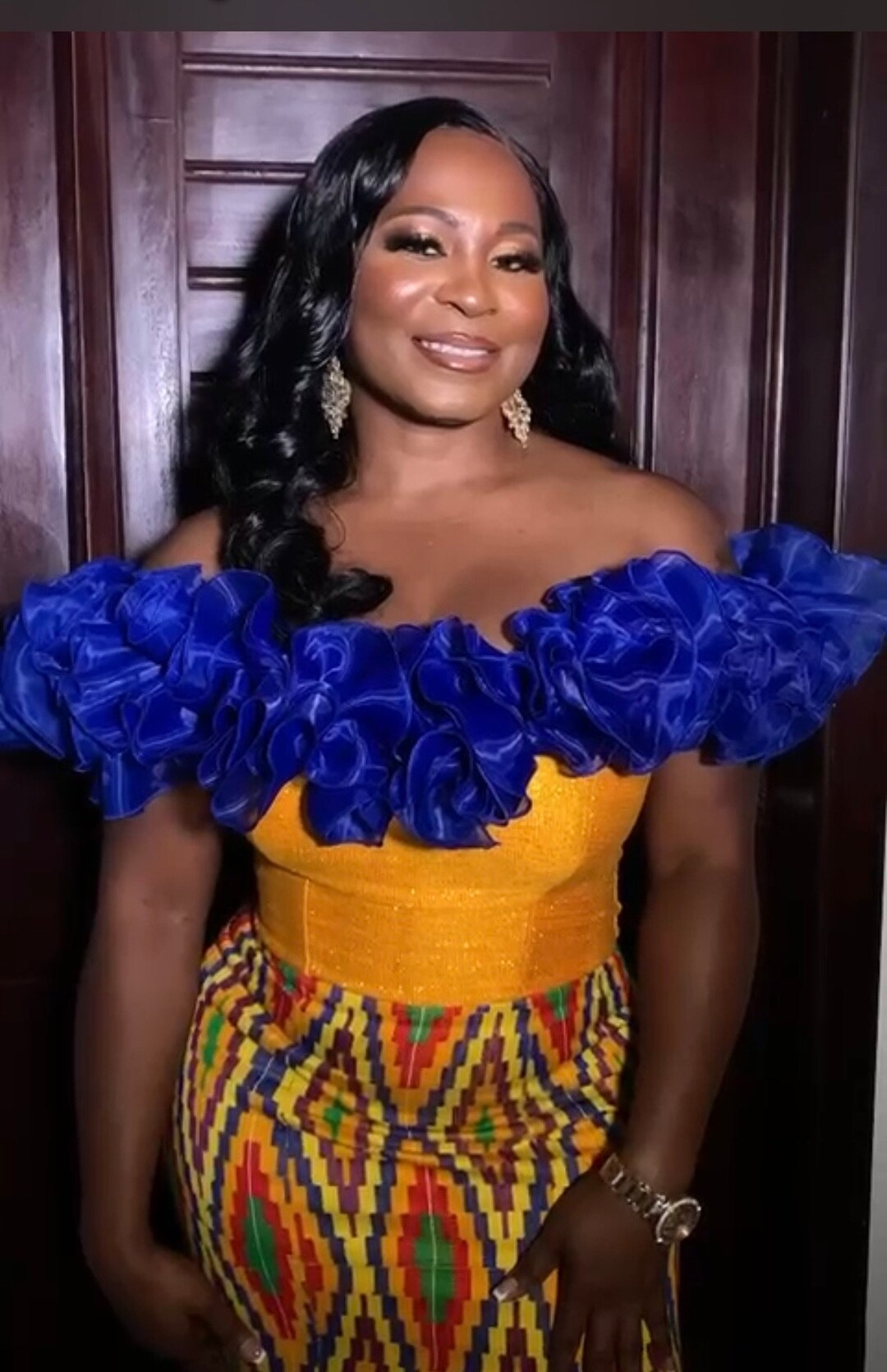 Ghana Kente Gown, African Prom Dress, African Wedding Dress, Ankara ...