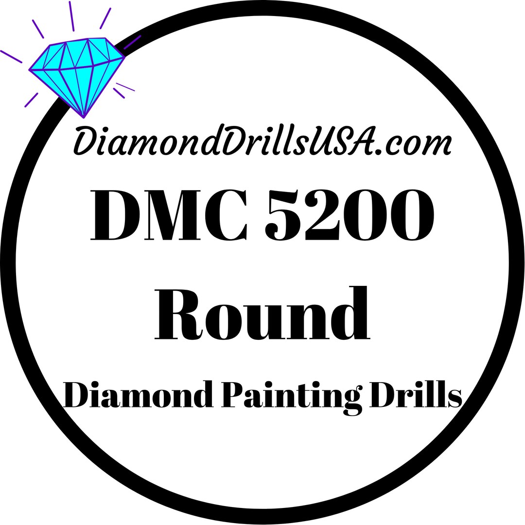 DMC B5200 ROUND 5D Diamond Painting Drills Beads DMC 5200 Snow White ...