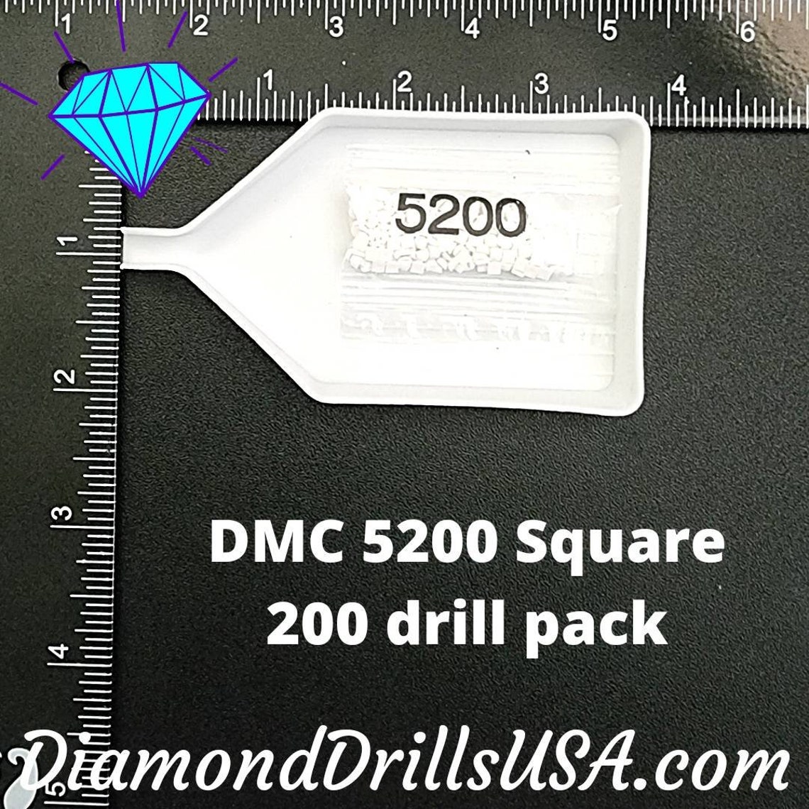 DMC B5200 SQUARE 5D Diamond Painting Drills Beads DMC 5200 - Etsy