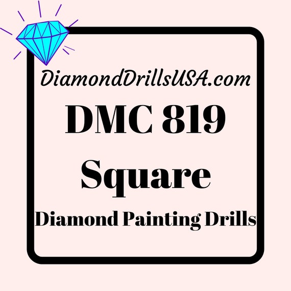 DMC 819 SQUARE 5D Diamond Painting Drills DMC 819 Light Baby | Etsy