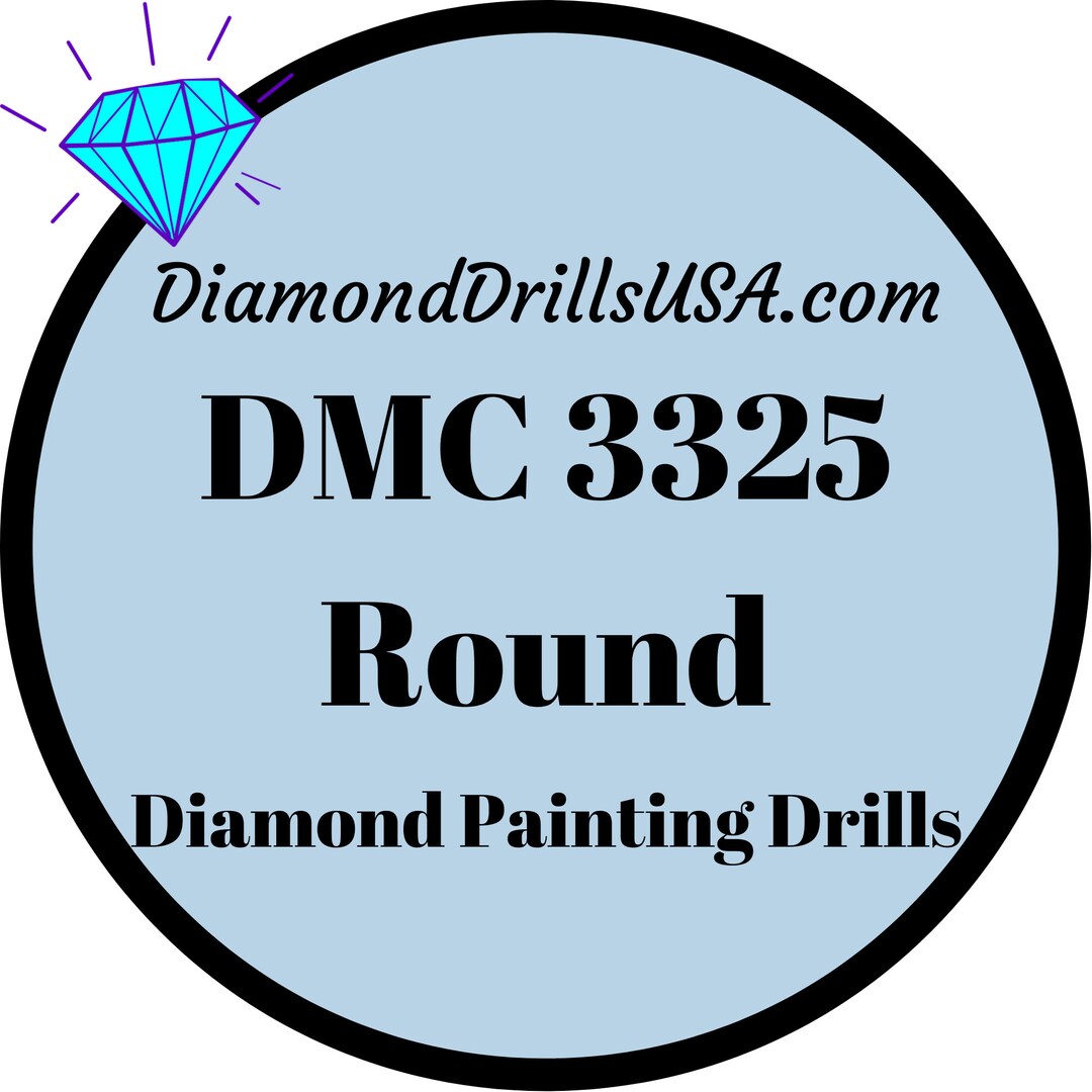 DMC 3325 ROUND 5D Diamond Painting Drills Beads DMC 3325 Light - Etsy