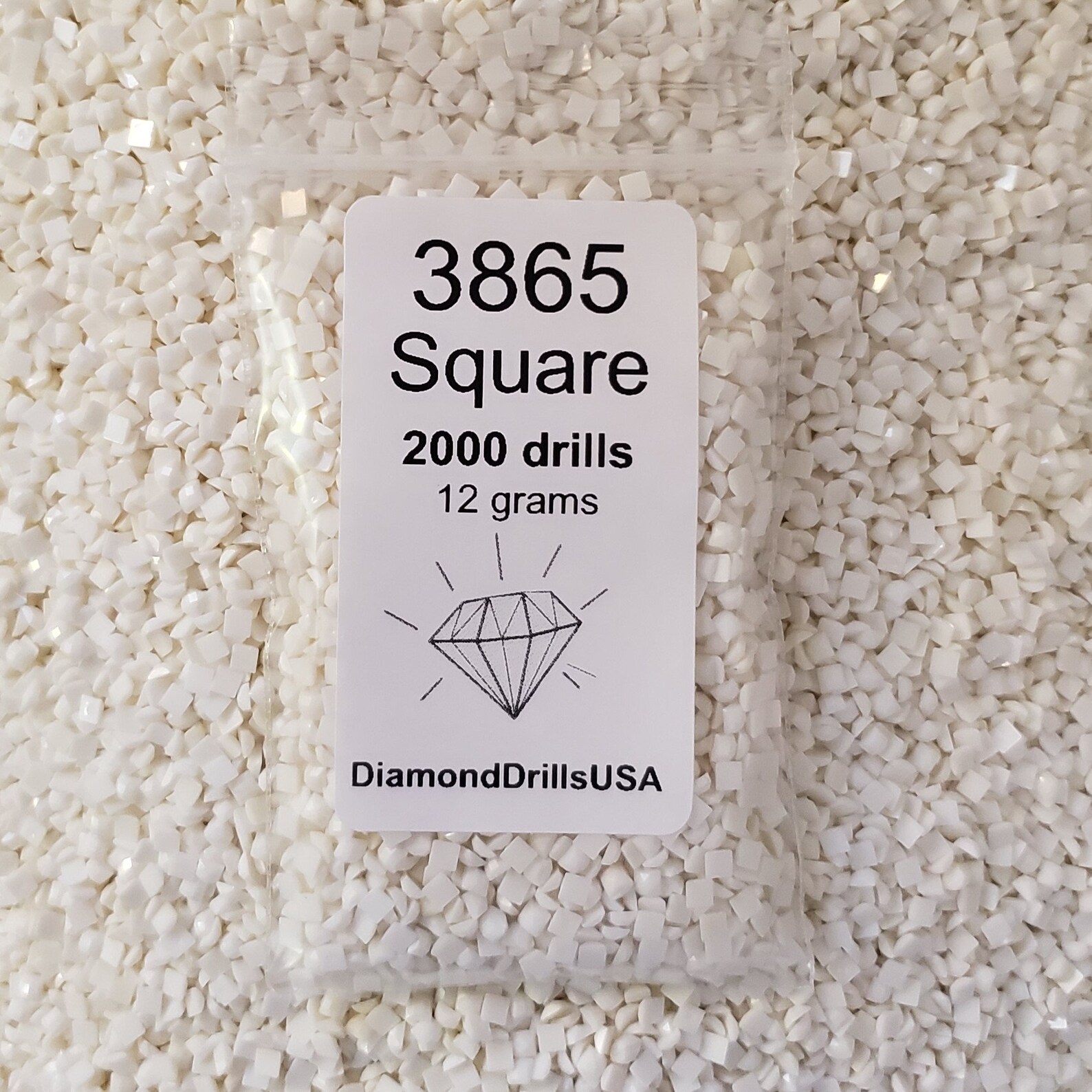 DMC 3865 SQUARE 5D Diamond Painting Drills Beads DMC 3865 | Etsy