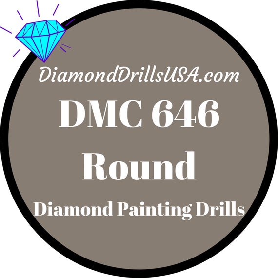DMC 646 ROUND 5D Diamond Painting Drills Beads DMC 646 Dark - Etsy