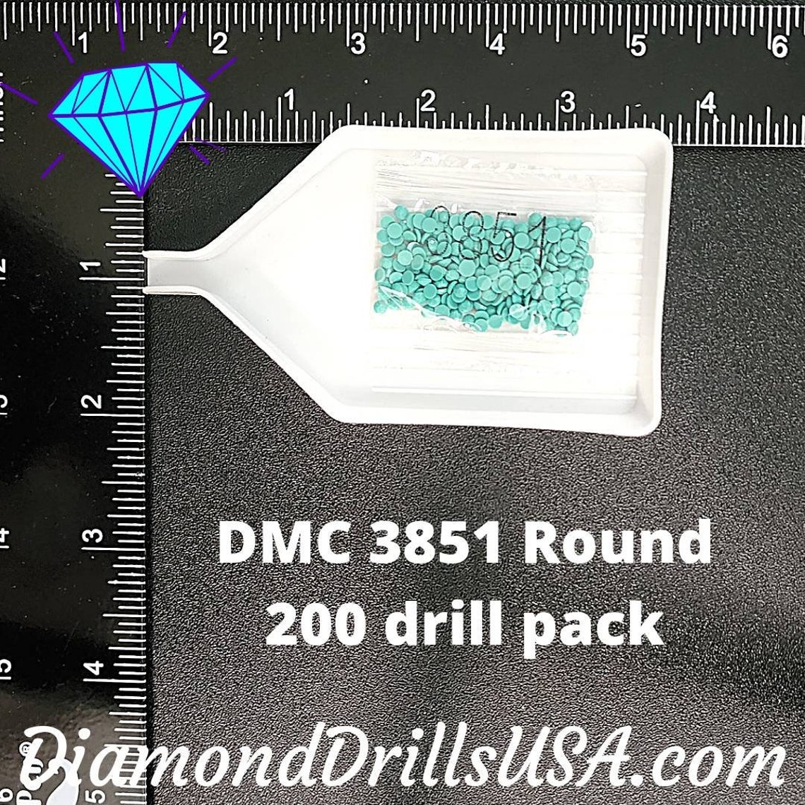 DMC 3851 ROUND 5D Diamond Painting Drills Beads DMC 3851 Light - Etsy