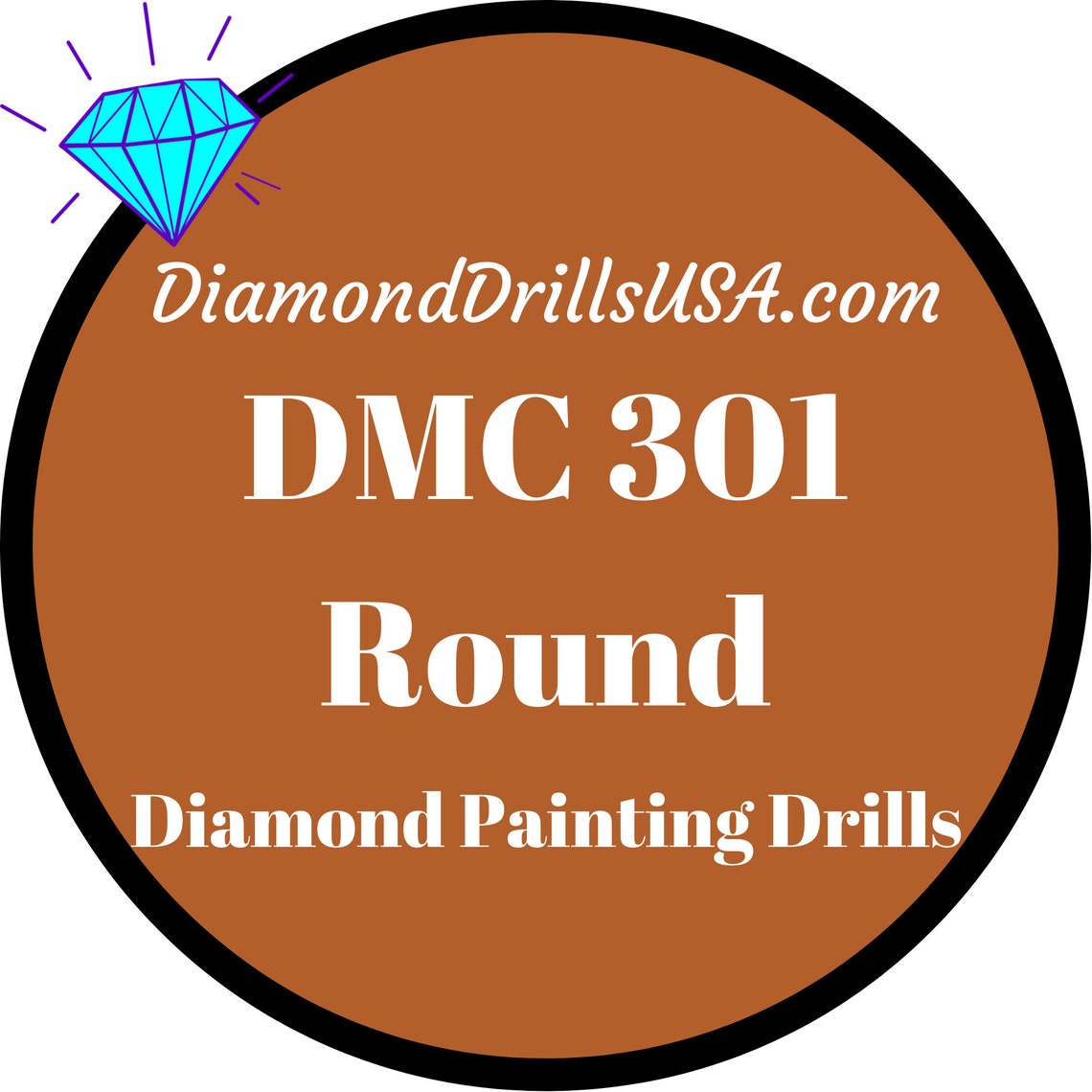 DMC 301 ROUND 5D Diamond Painting Drills Beads DMC 301 Medium - Etsy