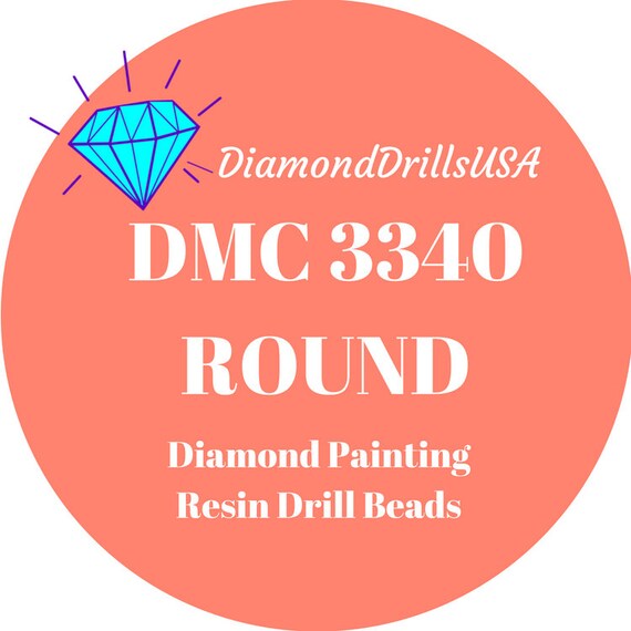 DMC 3340 ROUND 5D Diamond Painting Drills Beads DMC 3340 | Etsy