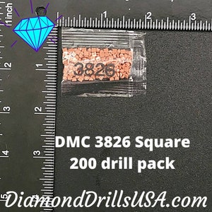 DMC 3826 SQUARE 5D Diamond Painting Drills Beads DMC 3826 - Etsy