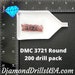 DMC 3721 ROUND 5D Diamond Painting Drills Beads DMC 3721 Dark Shell ...