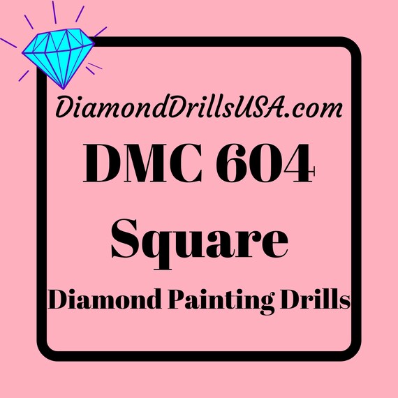 DMC 604 SQUARE 5D Diamond Painting Drills Beads DMC 604 Light | Etsy France